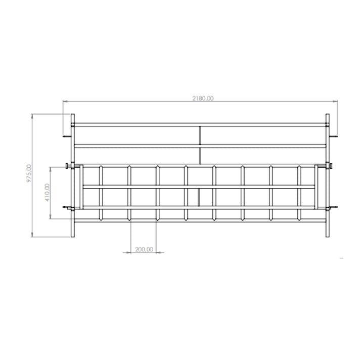 Cancilla para ovejas con paso para 9 corderos - Securfix