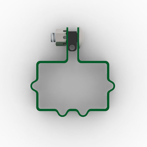 Abrazadera metalica poste hercules terminal SLIMFIX verde - Securfix