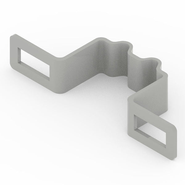 Abrazadera metalica poste hercules intermedio o esquinero SLIMFIX gris ...