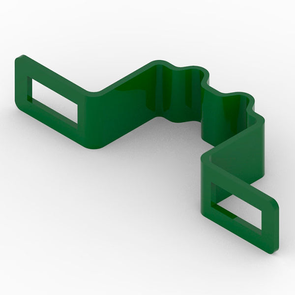 Abrazadera metalica poste hercules intermedio o esquinero SLIMFIX verde ...