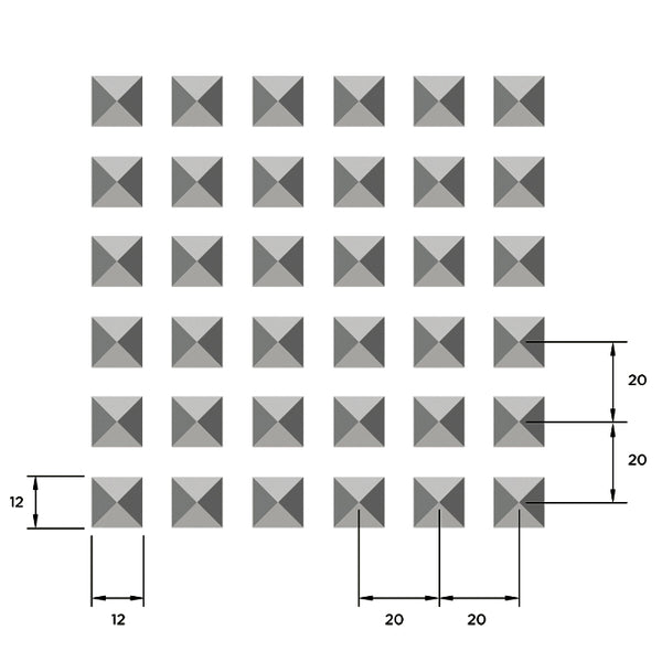Chapa repujada Punta Diamante modelo B - Securfix